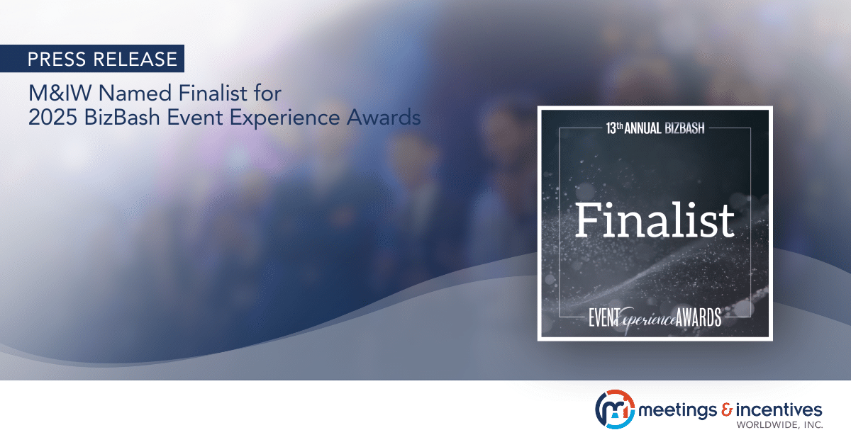 M&IW Named Finalist for 2025 BizBash Event Experience Awards